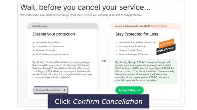 How to Cancel TotalAV Subscription & Get a Refund in 2026