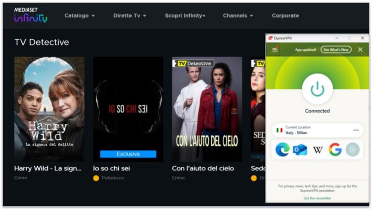Come vedere Mediaset Infinity all'estero nel 2026