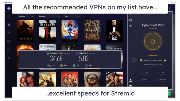 Best VPNs for Stremio in 2026: Tested With Top Add-ons
