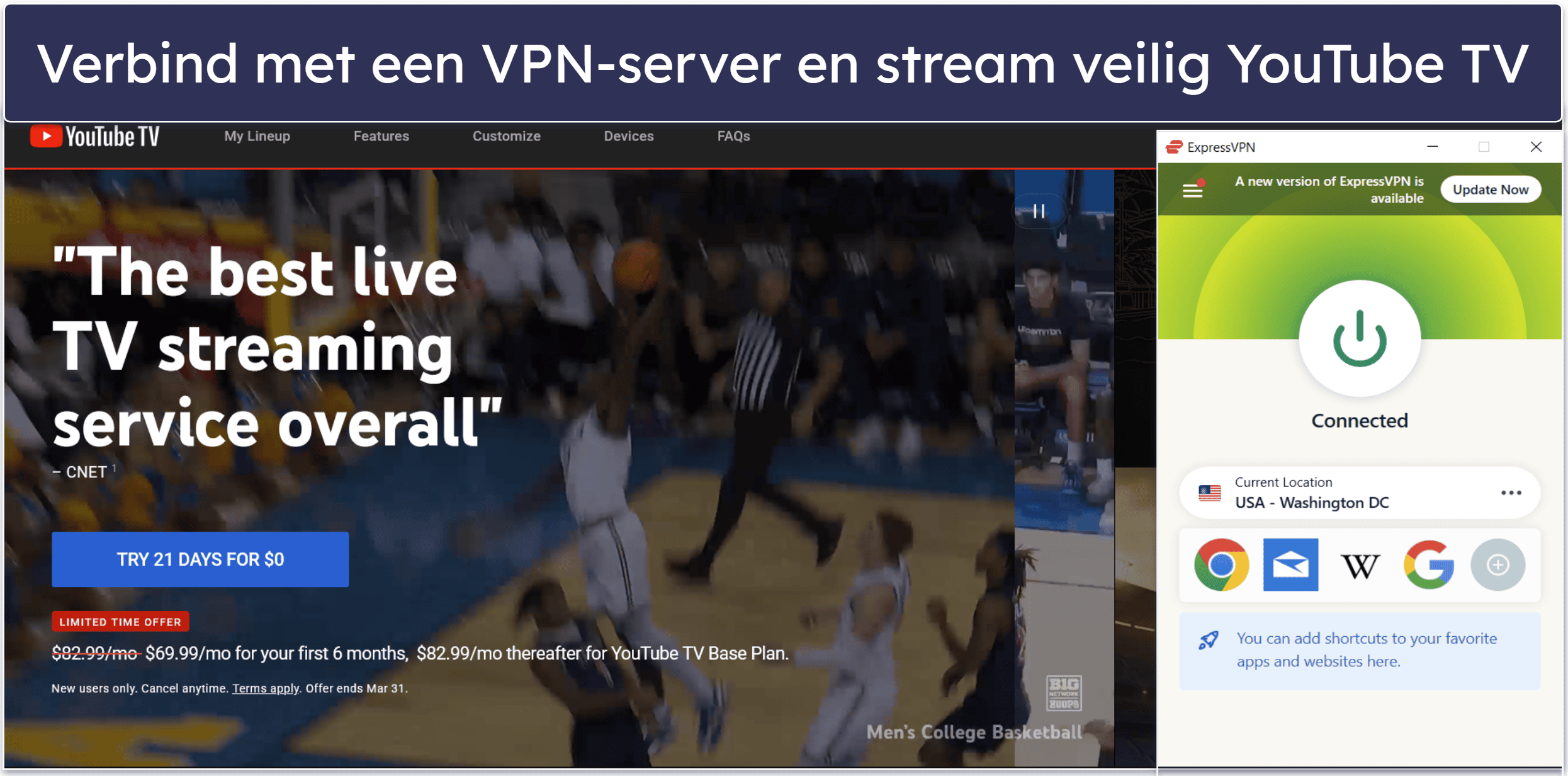 Hoe YouTube TV kijken vanuit Nederland of België in 2026