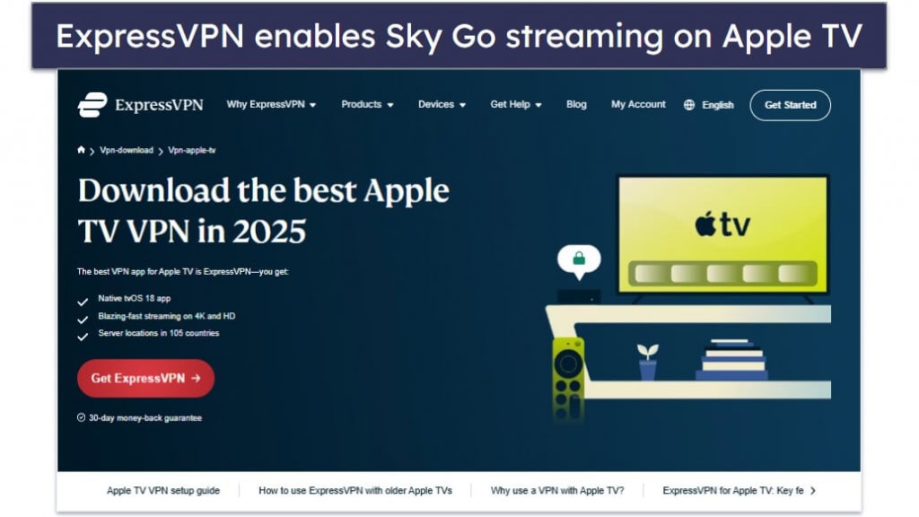 5 Best VPNs for Sky Go in 2026: Fast & Easy to Use